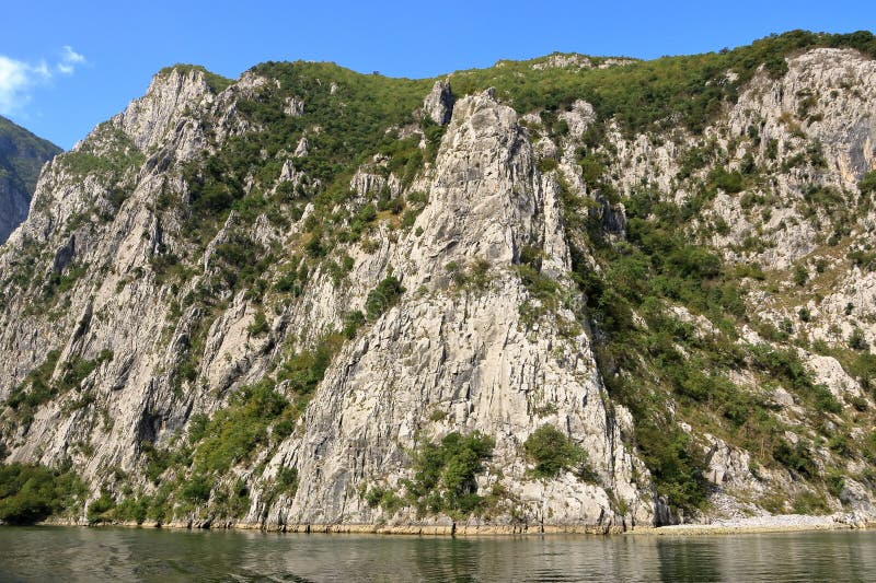 View of Koman Lake in Albania Stock Image - Image of komani, beautiful ...