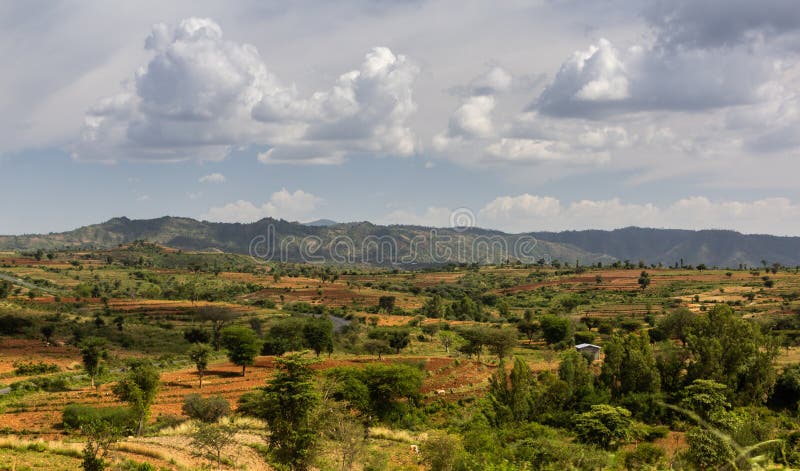 View of Konso Landscape, Ethiop Stock Image - Image of scenic, valley ...