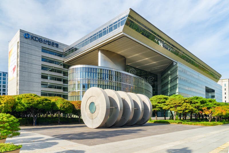 View of the Korea Development Bank Building at Yeouido, Seoul Editorial ...