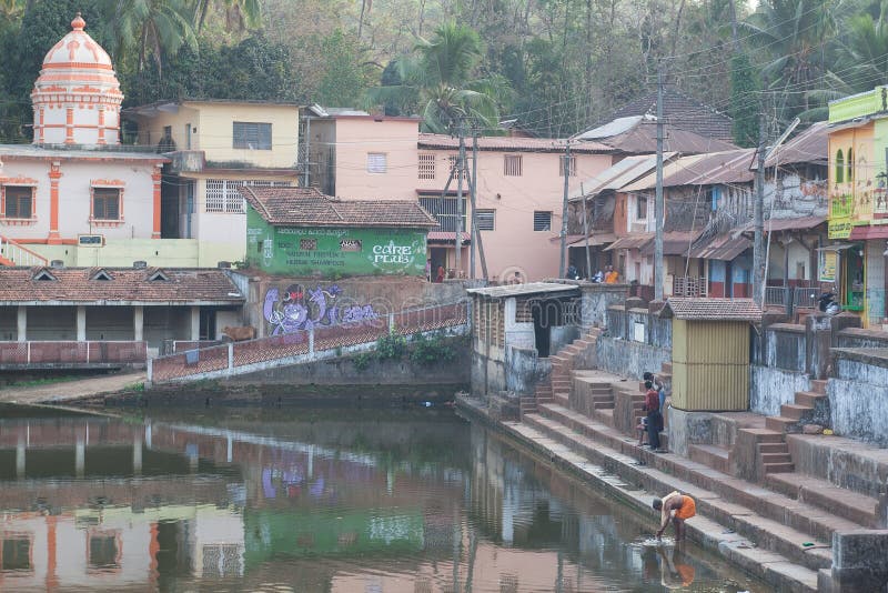 View of Koti Tirtha Sacral Pond Editorial Photography - Image of ...
