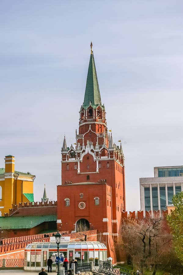 View in Kremlin Castle in Moscow Stock Photo - Image of color ...