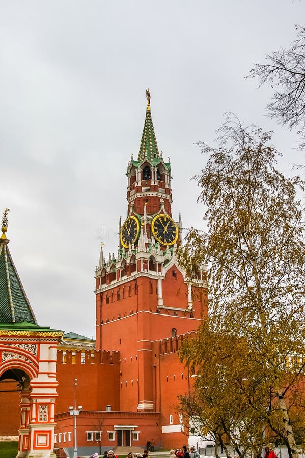 View in Kremlin Castle in Moscow Stock Photo - Image of exterior, fence ...