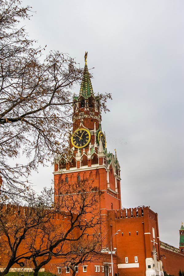 View in Kremlin Castle in Moscow Stock Image - Image of autumn ...
