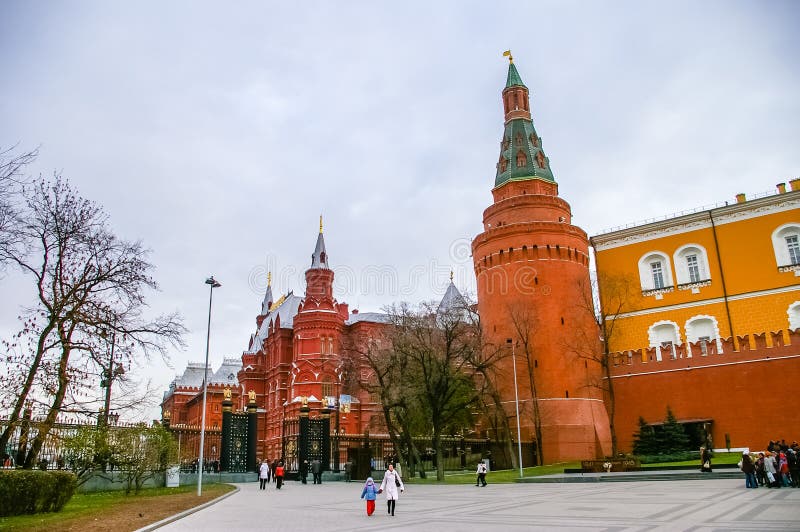 View in Kremlin Castle in Moscow Stock Image - Image of autumn ...