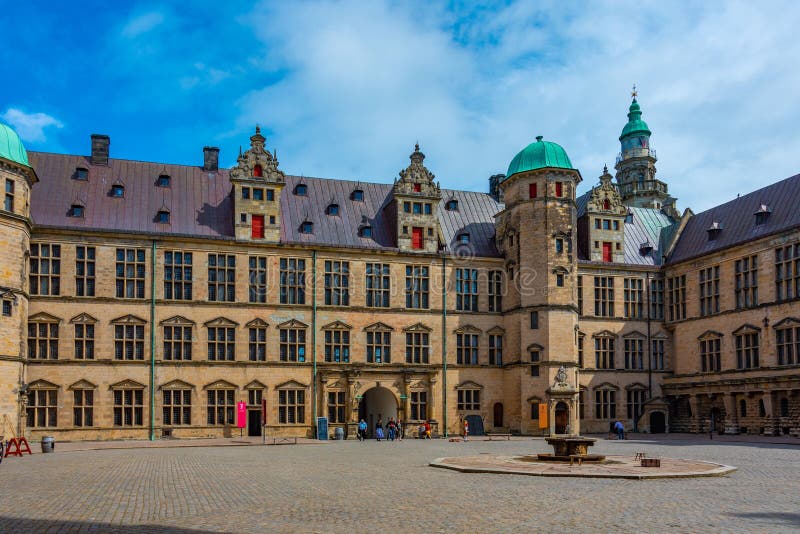 View of the Kronborg Castle at Helsingor, Denmark Stock Image - Image ...