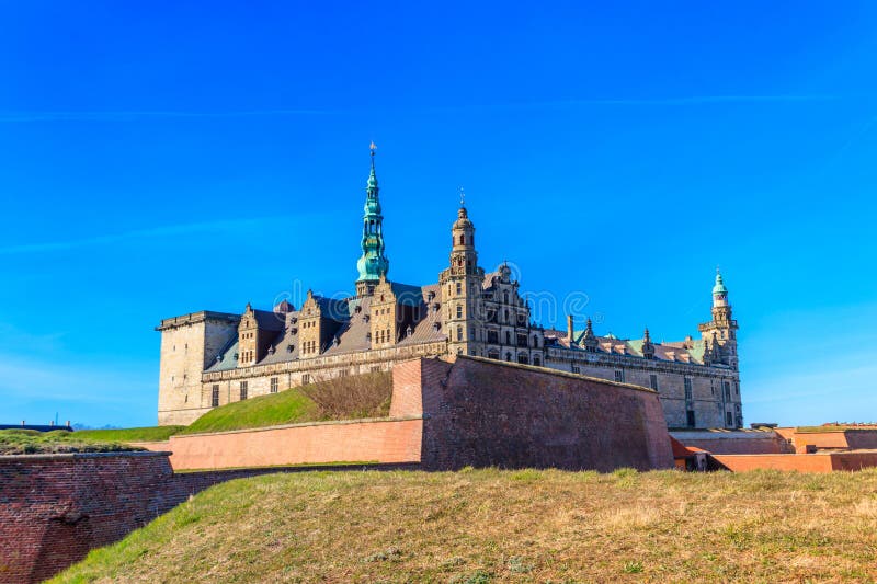 View of Kronborg Castle in Helsingor (Elsinore), Denmark Stock Image ...