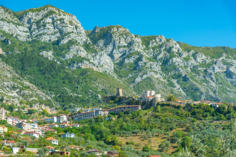 Kruja castle in Albania stock image. Image of famous - 187300441