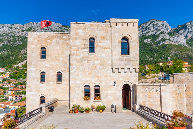 Kruja castle in Albania stock image. Image of famous - 187300441