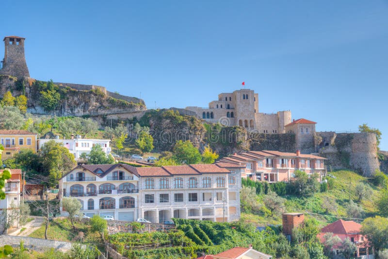 View of Kruja Castle in Albania Stock Image - Image of albanian ...