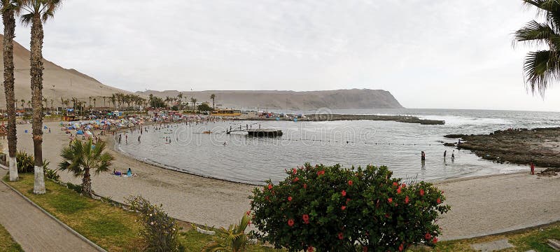 View of La Lisera Beach, Arica, Chile Stock Photo - Image of water ...