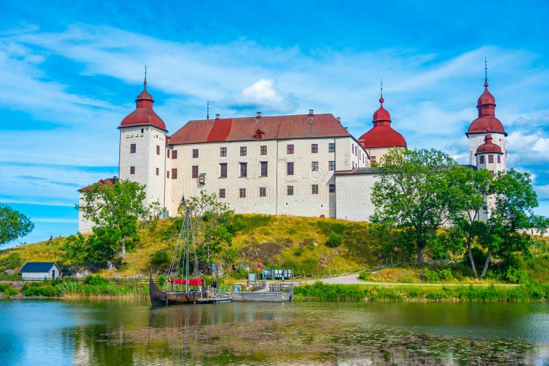 View of Lacko Castle in Sweden Stock Image - Image of building, slott ...