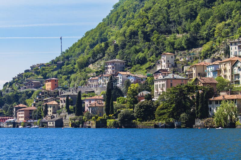 Laglio on Como Lake , Italy Stock Image - Image of laglio, architecture ...