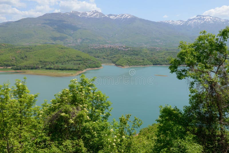 View at Lake Debar on North Macedonia Stock Image - Image of european ...