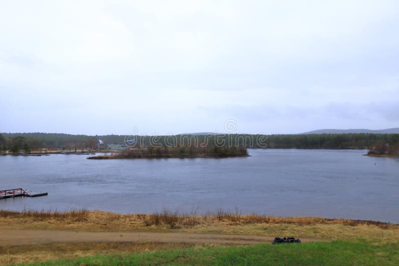 View of the Lake Inari in Summer, Lapland, Finland Stock Image - Image ...