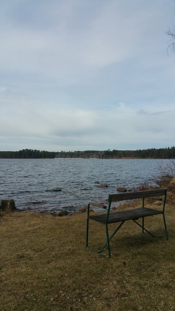 View of the Lake with a Sad Atmosphere Stock Image - Image of view ...