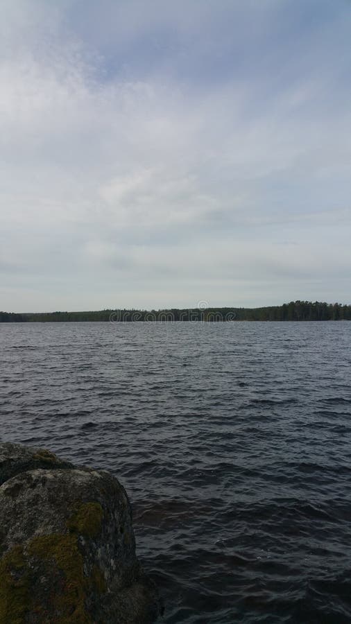View of the Lake with a Sad Atmosphere Stock Photo - Image of landscape ...
