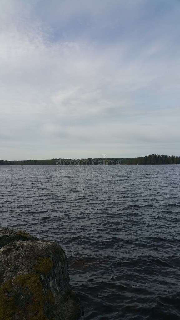 View of the Lake with a Sad Atmosphere Stock Photo - Image of landscape ...