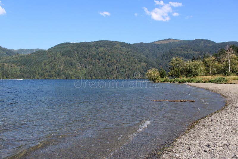 A Panoramic View of Lake Whatcom and Northshore Stock Image - Image of ...