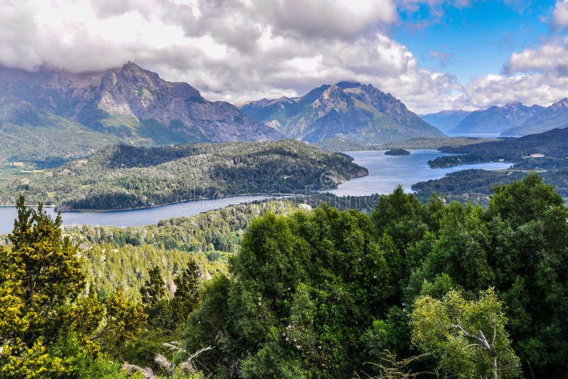 View of the Lakes, Bariloche, Argentina Stock Photo - Image of south ... View of the Lakes, Bariloche, Argentina Stock Photo - Image of south ...