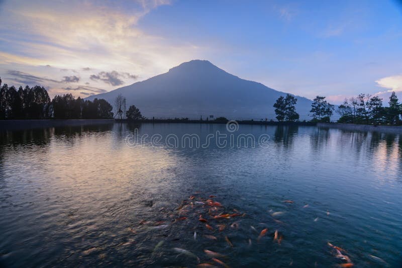 View Landscape Sunrise in the Mounten Stock Image - Image of mounten ...