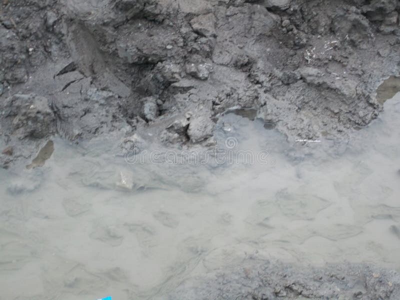 The View of Lapindo Mudflow or Lumpur Lapindo, East Java, Indonesia ...