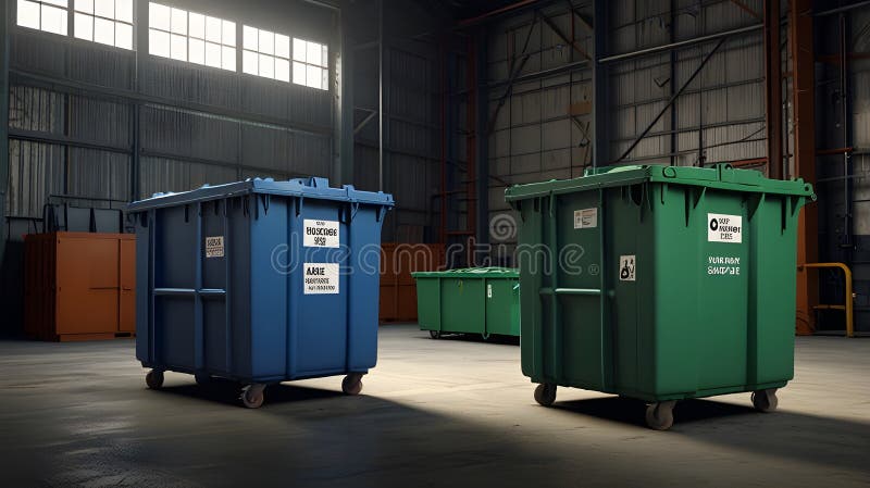 Large Industrial Waste Container Stock Illustrations – 779 Large ...