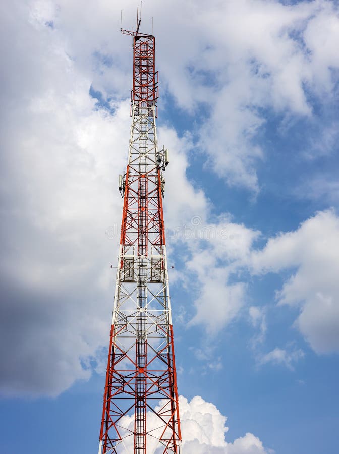 234 Towering Telecommunication Tower Stock Photos - Free & Royalty-Free ...