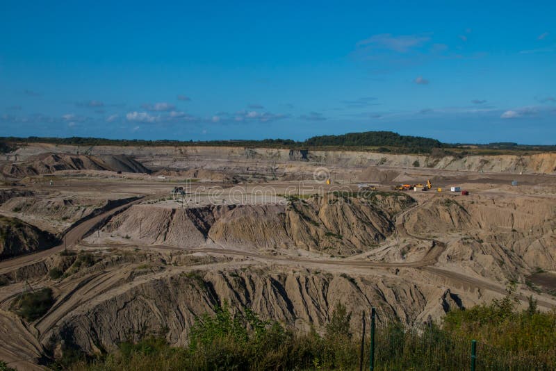 Amber quarry stock image. Image of construction, mining - 222805109