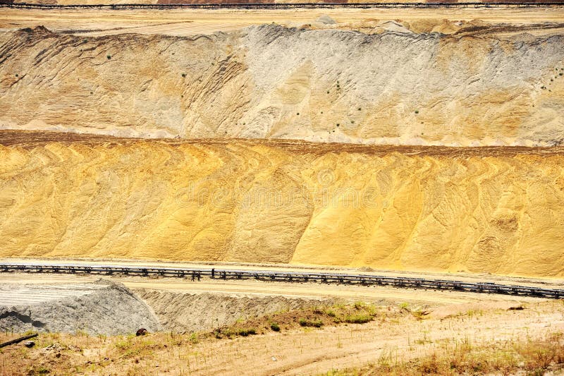 Busy surface mine stock photo. Image of huge, factory - 107611290