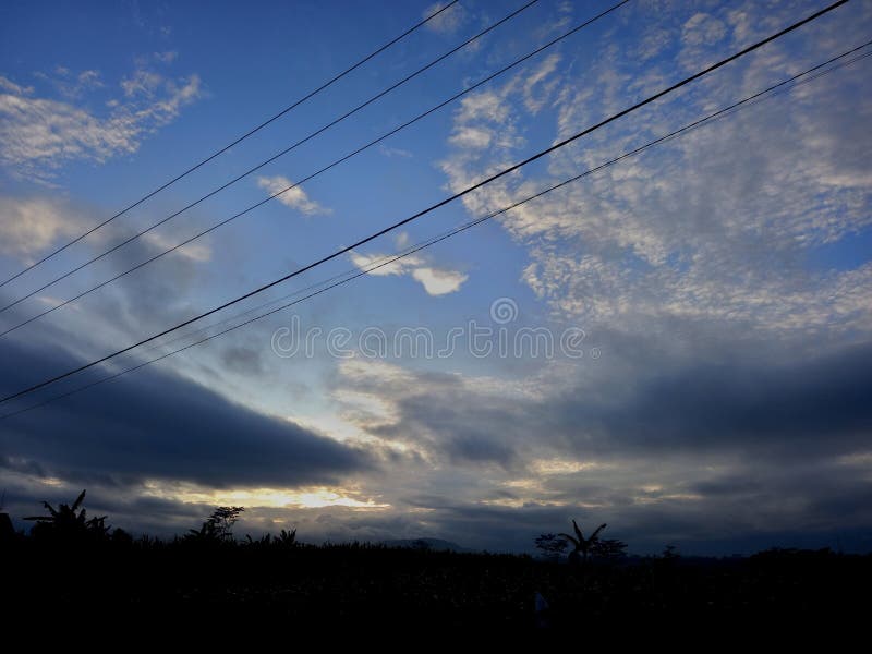 The View is in the Late Afternoon, Showing the Sky with a Slightly Dim ...