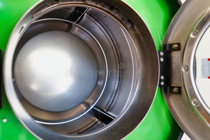 View of Laudry from Inside with Tools, Washing Machine and Iron Stock ...