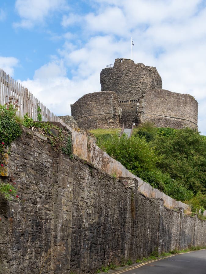 View of Launceston Castle, Cornwall, UK. Stock Photo - Image of ...