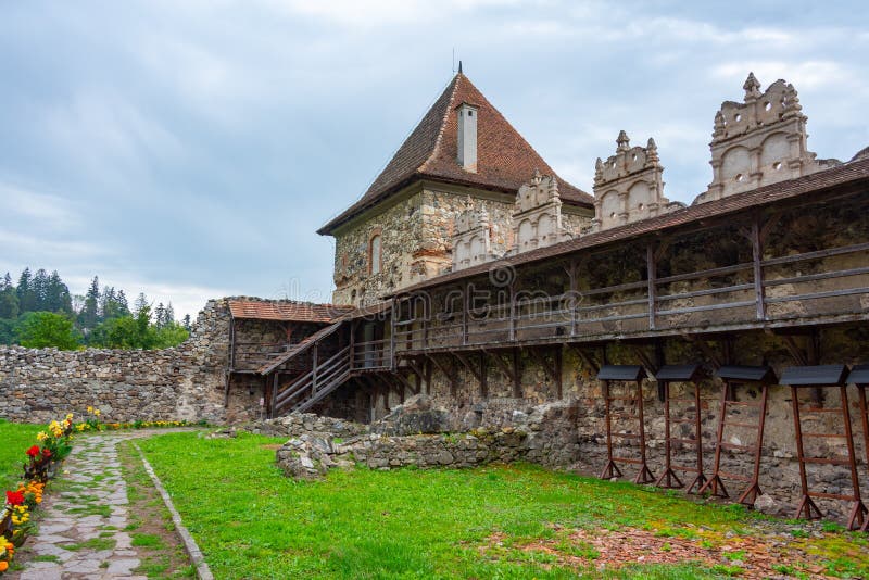 View of the Lazar Castle in Lazarea, Romania Stock Image - Image of ...