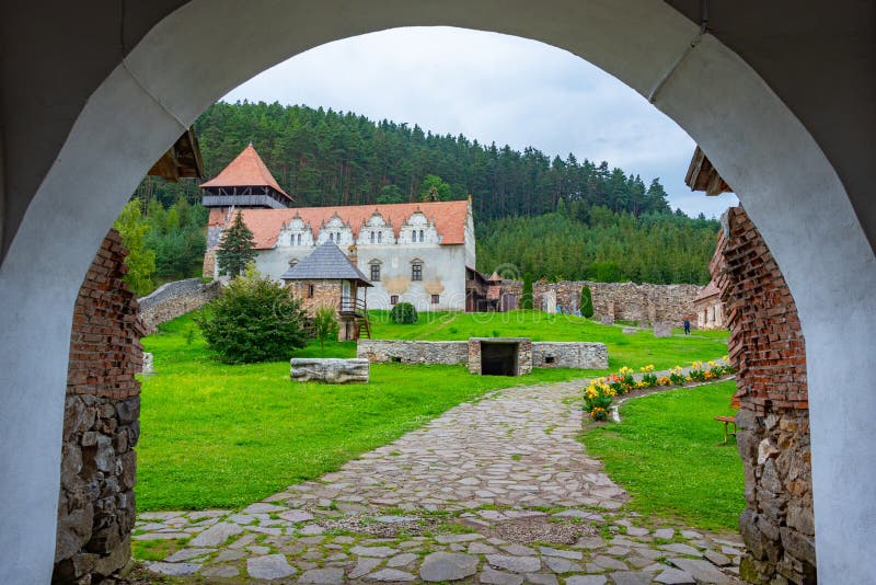 View of the Lazar Castle in Lazarea, Romania Stock Image - Image of ...