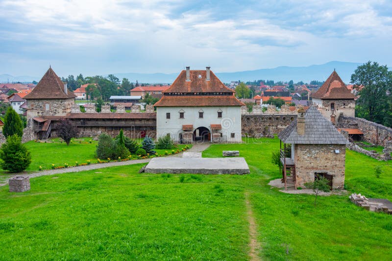 View of the Lazar Castle in Lazarea, Romania Stock Photo - Image of ...