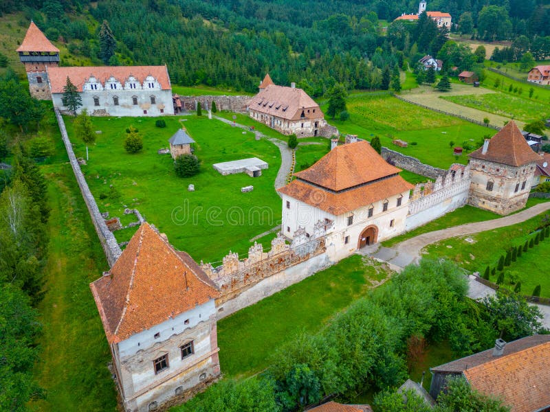 View of the Lazar Castle in Lazarea, Romania Stock Image - Image of ...