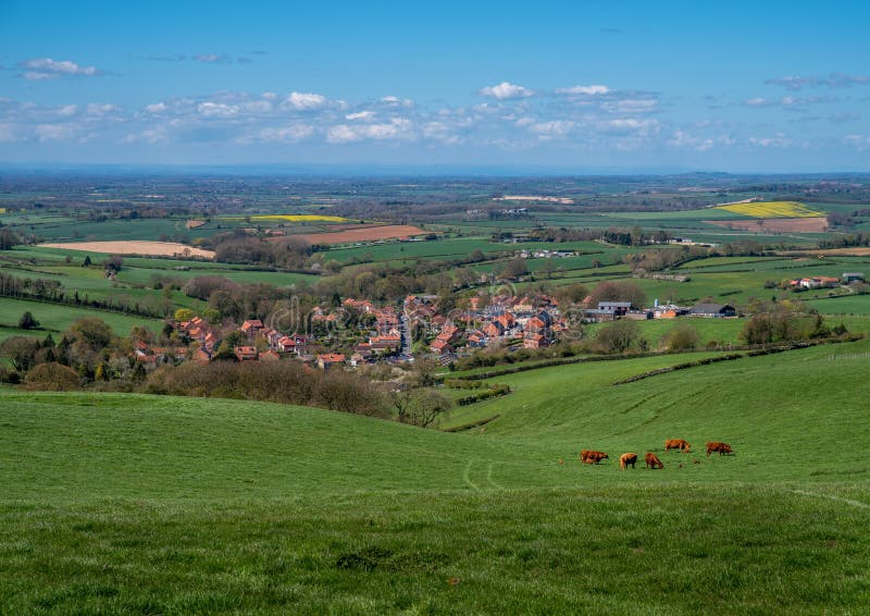 View of Leavening Village stock photo. Image of countryside - 276433888