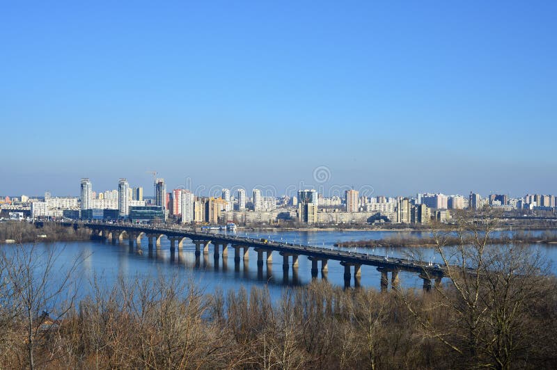 View on the Left Bank of Kyiv Editorial Photo - Image of town, travel ...