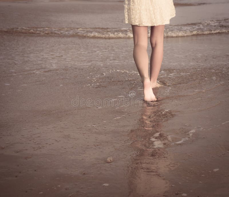 View of Legs and Bare Feet. Stock Photo - Image of lifestyle, female ...