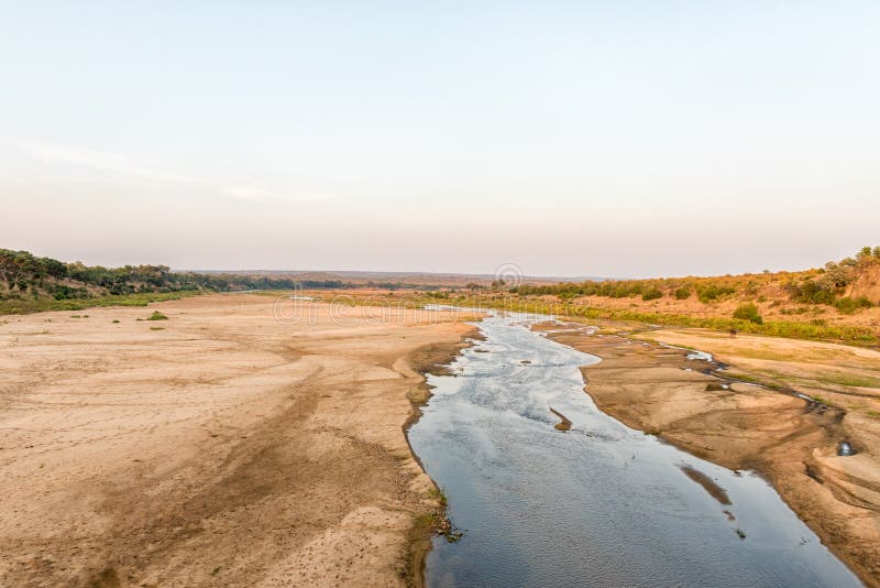 View of Letaba River at Sunset Stock Photo - Image of autumn, sunset ...