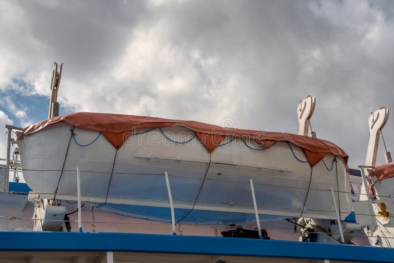 Lifeboat Installed on Passenger Liner Deck Editorial Photography ...