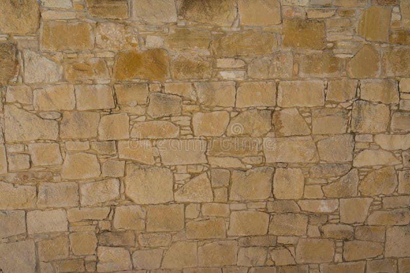View on Light Brown Stone Wall. Texture Stock Photo - Image of pattern ...
