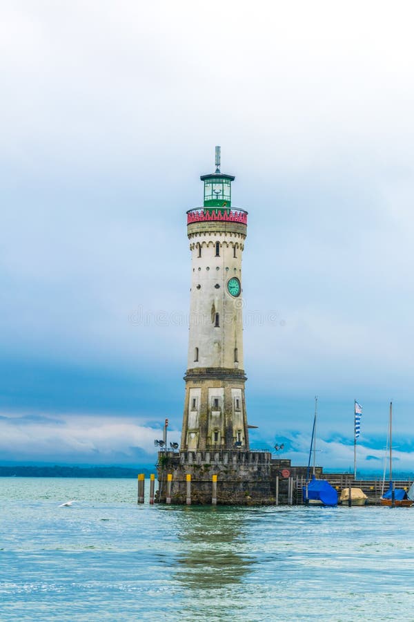 View of a Lighthouse in the German Town Lindau....IMAGE Stock Photo ...