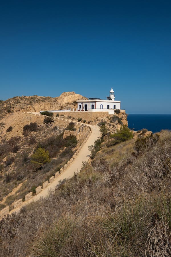 View of the Lighthouse and the Road To it Stock Photo - Image of ...