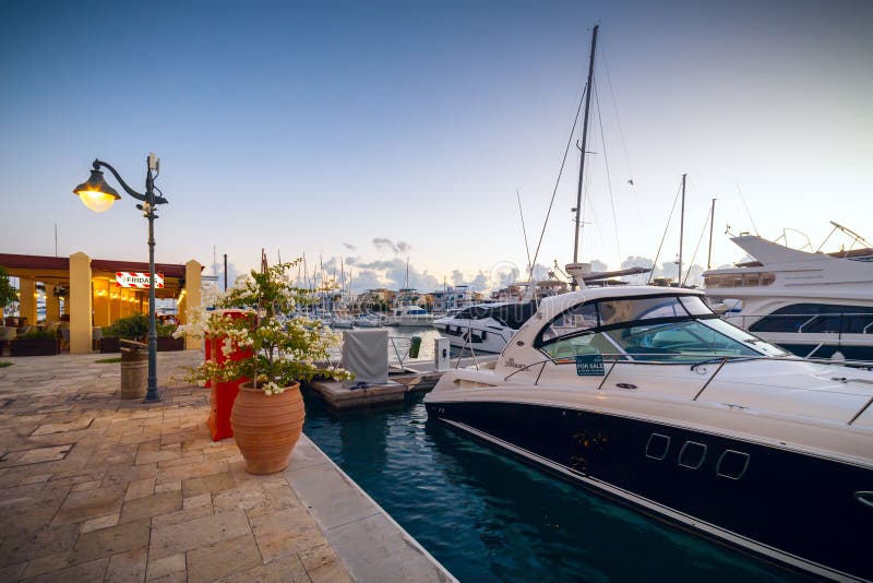 View of the Limassol Old Port at Sunset. Editorial Stock Photo - Image ...