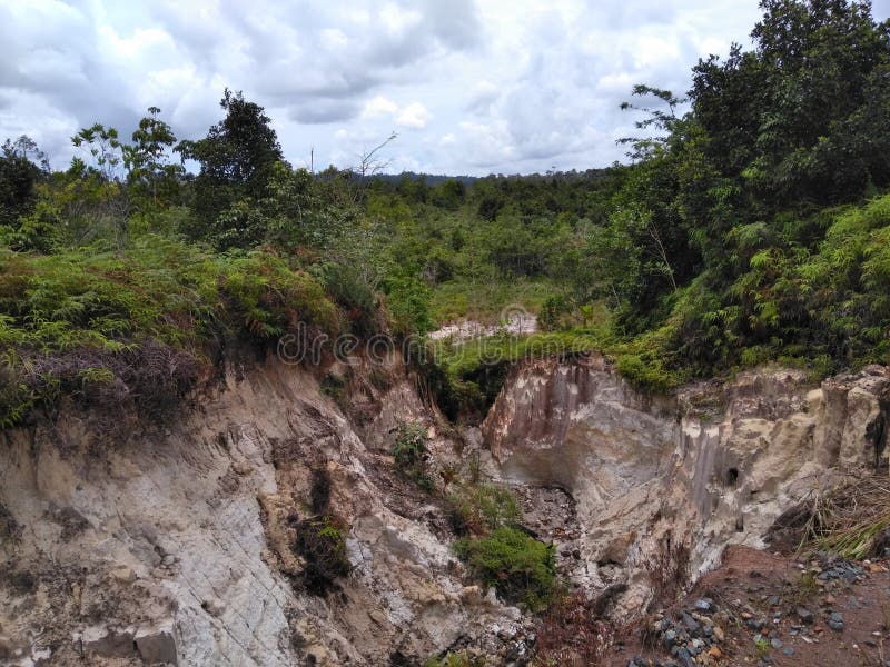 View of Limestone Hills with Dense Forest Stock Image - Image of forest ...