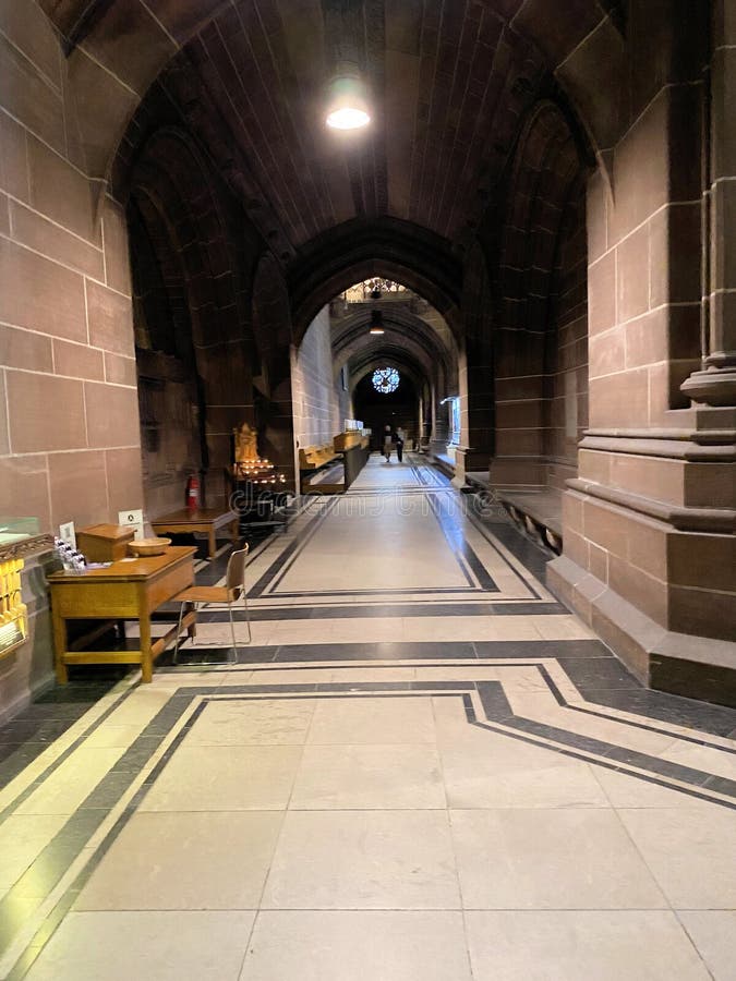 A View of of the Interior of Liverpool Anglican Cathedral Editorial ...