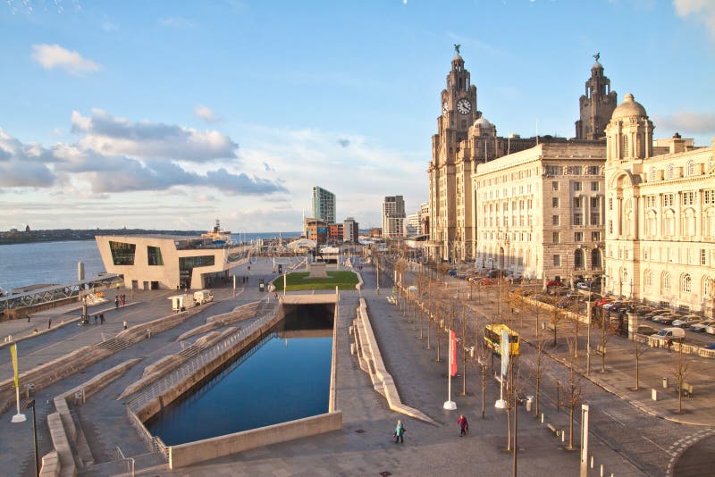 Liverpool waterfront stock photo. Image of mersey, holiday - 1363406