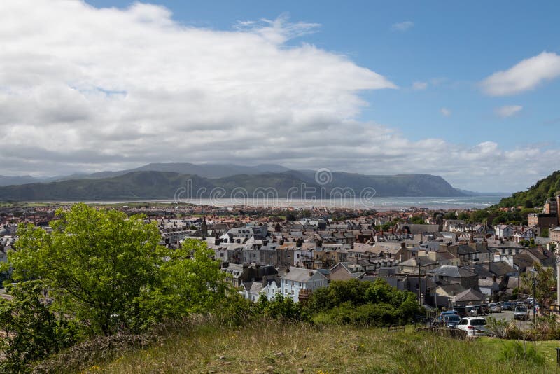 View of Llandudno Town Centre from the Great Orme Llandudno Wales May ...