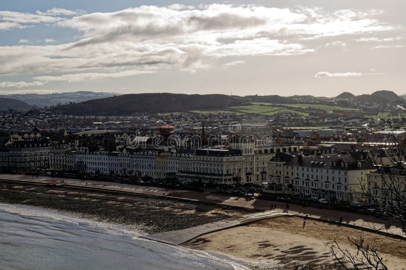 View from Llandudno stock photo. Image of horizon, tower - 292735078